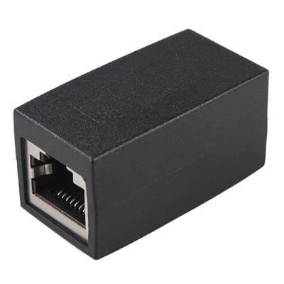 China 180 Degree RJ45 Female Adapter 8P8C Network Splitter - 125V 1.5A Rating with UL RoHS Certification for sale