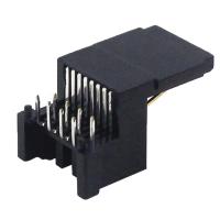 China TMZJ014038 18.3mm Unshielded RJ45 Adapter Half Board Bracket - 125V 1.5A 8P8C Connector for sale