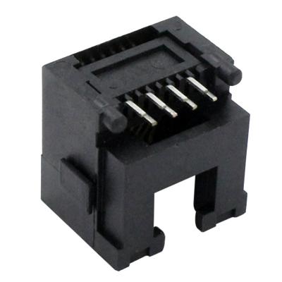 China TM58D811SXX47 RJ45 Modular Jack 8P8C Single Port 90° SMT Connector 125V 1.5A Rating for sale