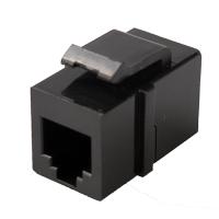 China RJ11 Female-to-Female Inline Coupler 6P6C Connector - 125V 1.5A Rating with UL Rohs Certification for sale