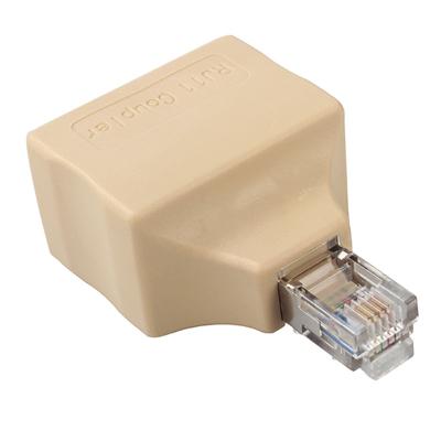 China Unshielded RJ11 Female to Female Modular Adapter 6P6C 125V 1.5A Telecommunications Connector for sale