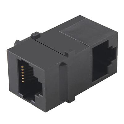 China RoHS Cat3e 6P6C RJ11 90° Inline Coupler - 125V 1.5A Straight Extension Adapter for sale