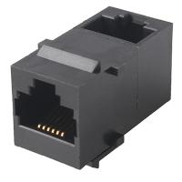 China Female to Female RJ11 Inline Coupler 6P6C Telephone Adapter - 125V 1.5A Rating with 750 Cycle Durability for sale