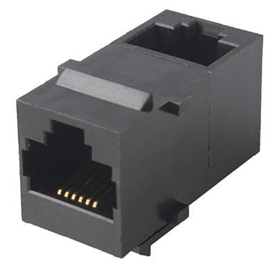 China Female to Female RJ11 Inline Coupler 6P6C Telephone Adapter - 125V 1.5A Rating with 750 Cycle Durability for sale