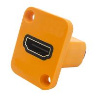 China HDMI RJ45 Panel Mount Connector Female to Female 29x26x33mm with 19P19C Contacts TMZJT020011 for sale