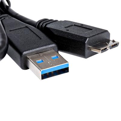 China USB 3.0 A Male to Micro B Male Extension Cable with 9-Position Connectors and 1000-Cycle Durability for sale