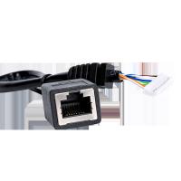 China Female Socket Rj45 Ethernet Cable 600Mm Length 8P8C Connector for sale