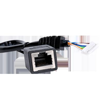 China Female Socket Rj45 Ethernet Cable 600Mm Length 8P8C Connector for sale