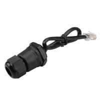 China RJ45 Female to Male Network Cable with Waterproof Panel Mount - 8P8C, 125V 1.5A Rating, UL RoHS Certified for sale