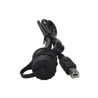 China USB B Male to Female Waterproof Cable 8P8C RJ45 for Printers - 125V 1.5A Rating with UL RoHS Certification for sale