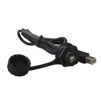 China Panel Mount USB B Male to Female RJ45 Waterproof Cable 125V 1.5A for Outdoor Printer Equipment for sale