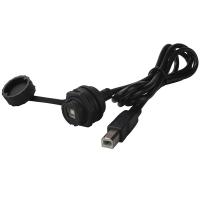 China Waterproof RJ45 Ethernet Connector with USB B Interface - 8P8C, 125V 1.5A Panel Mount for Outdoor Equipment for sale
