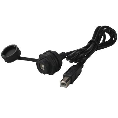 China Waterproof RJ45 Ethernet Connector with USB B Interface - 8P8C, 125V 1.5A Panel Mount for Outdoor Equipment for sale