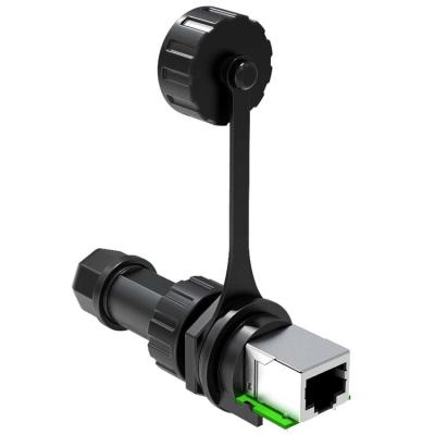 China Waterproof RJ45 Female to Female Coupler 125V 1.5A for Cable Extension for sale