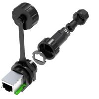 China Waterproof RJ45 Female to Female Coupler Industrial Grade 8P8C 125V for sale