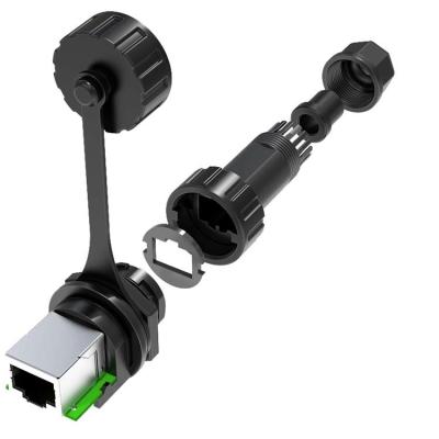 China Waterproof RJ45 Female to Female Coupler Industrial Grade 8P8C 125V for sale