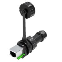 China Industrial RJ45 Female to Female Coupler 40m Ohm Waterproof Dustproof 125V for sale