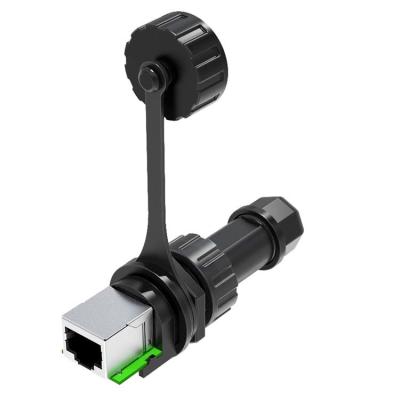 China Industrial RJ45 Female to Female Coupler 40m Ohm Waterproof Dustproof 125V for sale