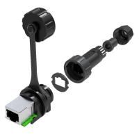 China Waterproof Female Ethernet Adapter Rj45 125V For Cable Extension for sale