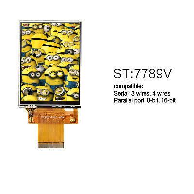 China Horizontal 2.8 Inch 240x320 IPS TFT LCD Display With 600 Nits White LED 40 PIN FPC for sale