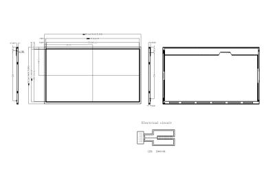 China LVDS LCD Industrial Panel Mount Monitor Display HDMI​ 21.5 Inch Transmissive for sale