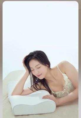 China PW100 Bamboo Memory Foam Pillow for Neck Pain Relief - Wave High-Low Shape with Removable Cover for sale