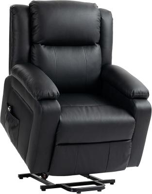 China Leather Electric Lift Recliner Chair with Heat & Massage - 300 lbs Capacity, 3 Positions, Remote Control for sale