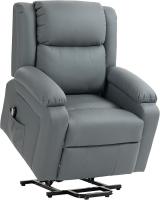 China Leather Electric Lift Recliner Chair with Heat & Massage - 300 lbs Capacity, 3 Positions, Remote Control for sale