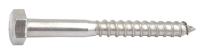 China DIN 571 Hexagon Head Wood Screws A2 A4 M8 M10 M12 M16 M20 8x60 8x80 8x100 8x120 for sale
