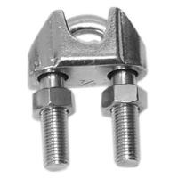 China DIN741 Galvanised Malleable Iron U-Bolt Wire Rope Clip 3mm to 50mm for Rigging for sale