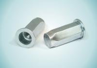 China M4 M6 Hex Blind Rivet Nut Flat Head Open Rivet Nut Full Hex Closed End Stainless Steel for sale