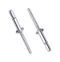 China Stainless Steel Brushed Rivets With Inner Locking Brushed Rivets Cup Mouth Shape for sale