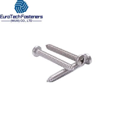 China DIN 7981 Stainless Steel A2 A4 Cross Recessed Pan Head Self Tapping Screw M2.2 to M6.3 for sale