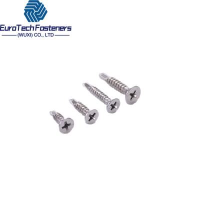 China M2.9-6.3 Countersunk Head Self Drilling Screw DIN 7504P Cross Recessed Carbon Steel Zinc Plated for sale