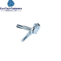 China Zinc Plated Hex Flange Head Self Drilling Screws TEK 5 for Metal 12-14 x 20mm for sale