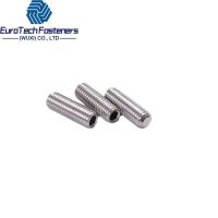 China DIN 913 Hexagon Socket Set Screw Flat Point Stainless Steel A2 M4x6 4.8 to 12.9 Grade for sale