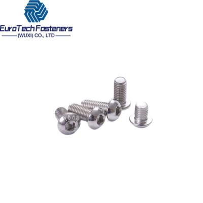 China ISO 7380 Hexagon Socket Button Head Screw M6 Class 8.8 Carbon Steel 10.5mm Head for sale