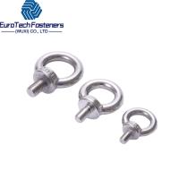 China DIN 580 Lifting Eye Bolt M12 Stainless Steel M10 to M36 Carbon Steel 0.14 to 38 Tons for sale