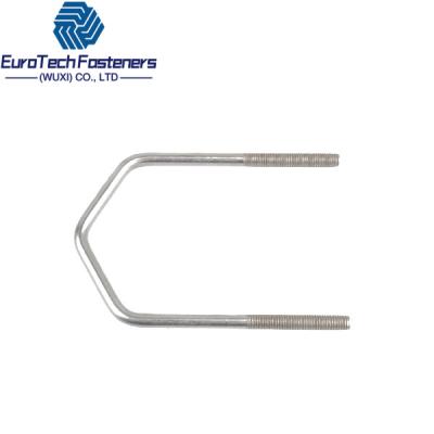 China Stainless Steel V Bolt U Bolt M8 M10 304 316 Two Way J L U V Clamp 1/2 3/4 1/4 Inch for sale