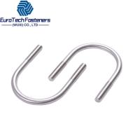 China Steel Strap U Bolt DIN 3570 M6 M8 M16 Typ A B C DN50 DN600 Hot Dip Galvanized for sale