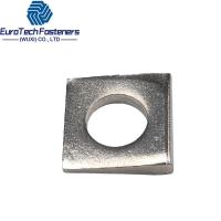 China Galvanized Square Hole Washer for Carriage Bolt M6 to M24 35mm 40mm 50mm for sale