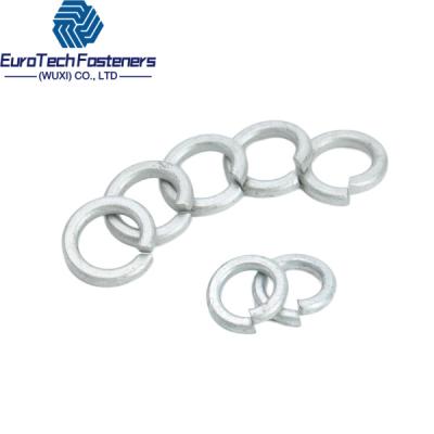 China DIN 127 B Dacromet Spring Lock Washer M4 to M100 Metric Square Ends Helical Split Washer for sale