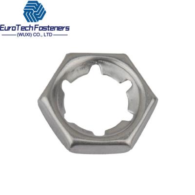 China Self Locking Counter Nut DIN 7967 M12 Palnut Steel Zinc Plated Lock Nut for sale