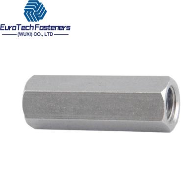 China DIN6334 Hexagon Coupling Nut M10 M12 Stainless Steel Male to Female Thread Connector for sale