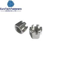 China Hexagon Slotted Castle Nut DIN 935 M6 M10 M12 M16 M36 Stainless Steel 304 316 for sale