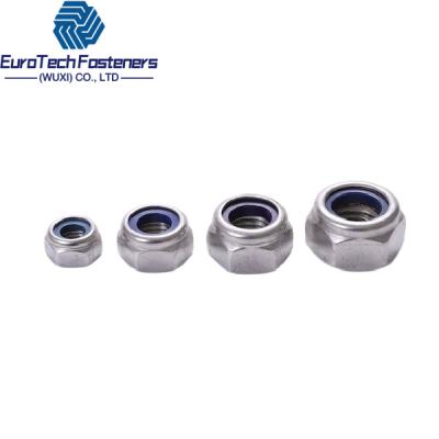 China DIN 985 Nylon Insert Hex Lock Nut ISO 10511 Hot Dip Galvanized M3 to M24 for sale