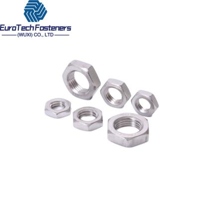 China DIN 439 ISO 4035 Hex Thin Nut M6 to M30 Steel Hot Dip Galvanized for sale
