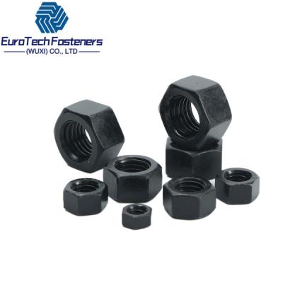 China DIN 934 Hex Nut Steel Grade 8 Zinc Plated Black Oxide M3 to M100 for sale