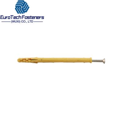 China Nylon Expanding Plastic Screw Anchors 4mm to 14mm Diameter 20mm to 75mm Length for Drywall Concrete for sale