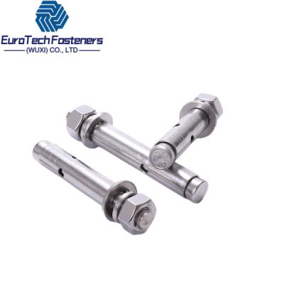 China 304 Stainless Steel Expansion Sleeve Anchor Bolt M10 M12 M16 for Concrete Block Hollow for sale